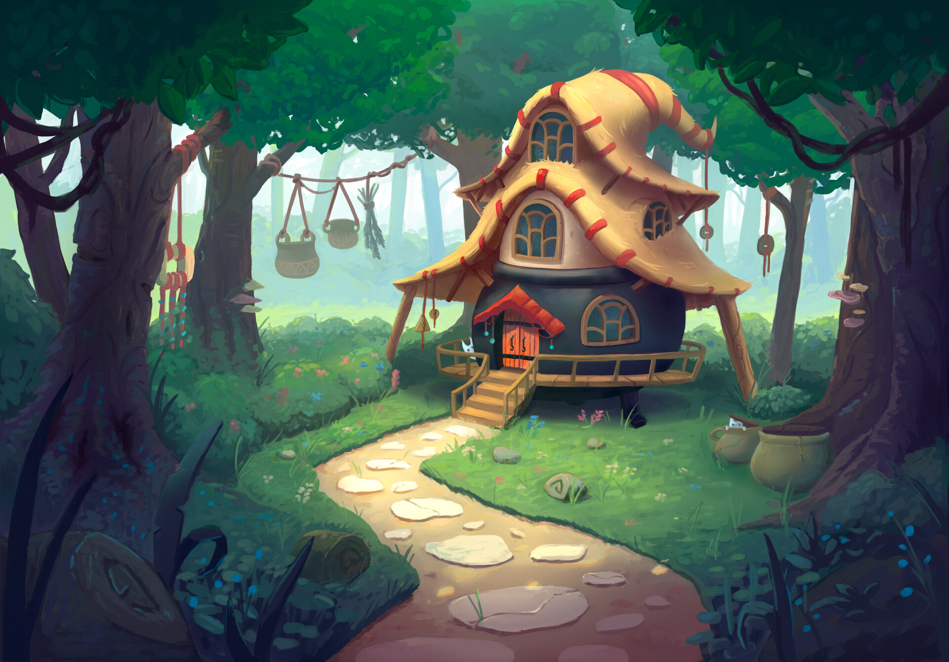 ArtStation - Mage Hut