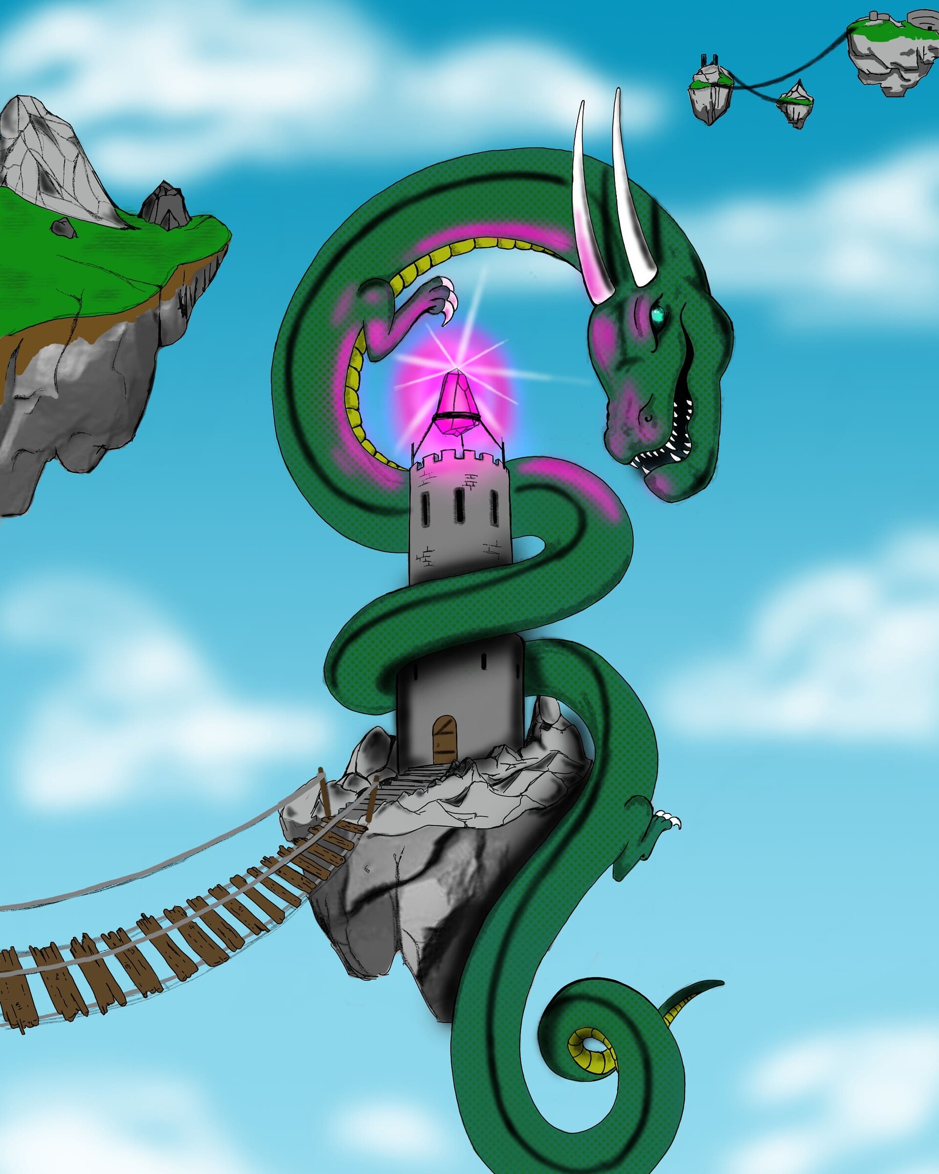 ArtStation - dragon scape