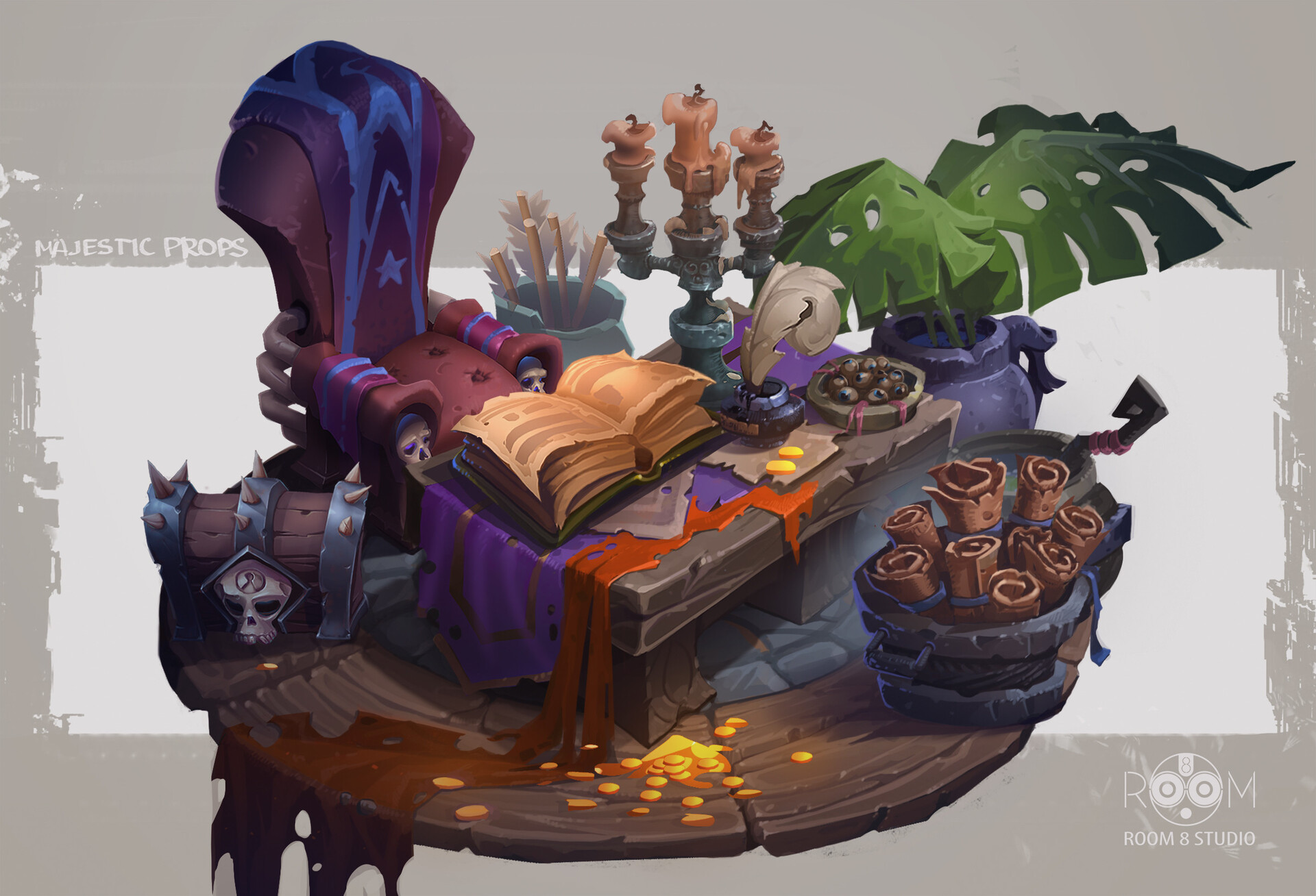 Yersultan Zhuzbayev - The Craftsman's Shop of Magic Props Diorama