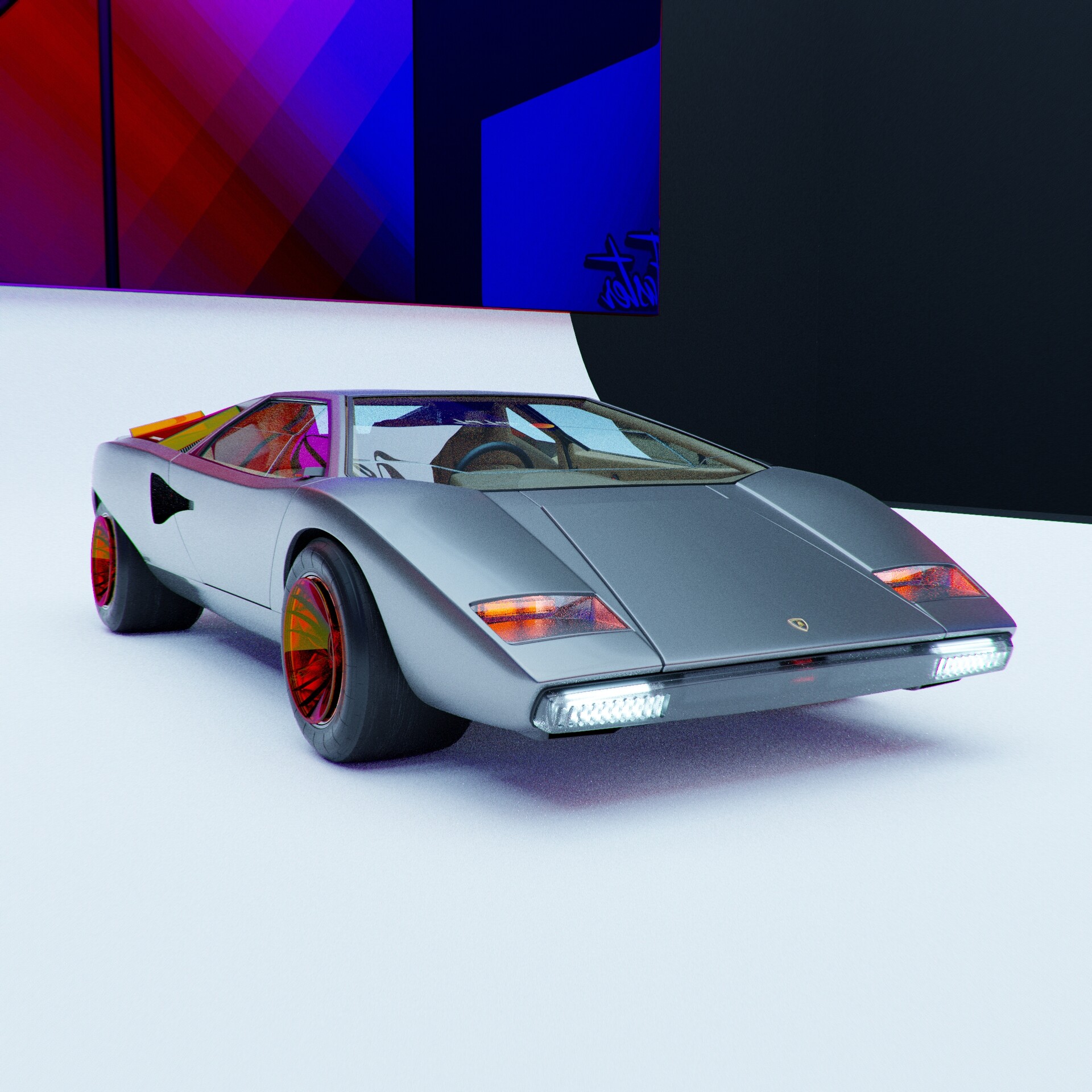 Broken Doodle - Lamborghini Countach LP 420