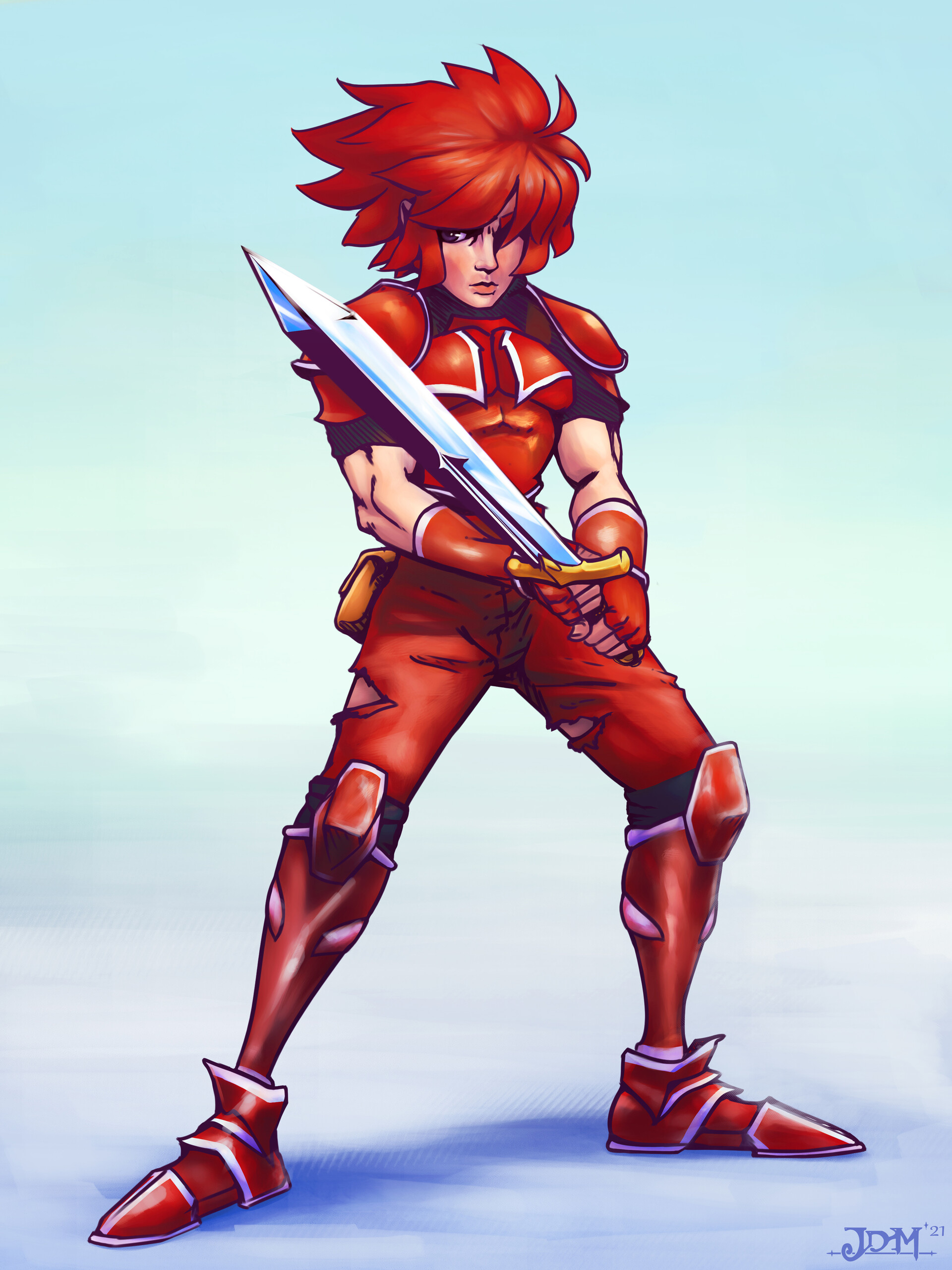 ArtStation - Warrior (Final Fantasy 1)