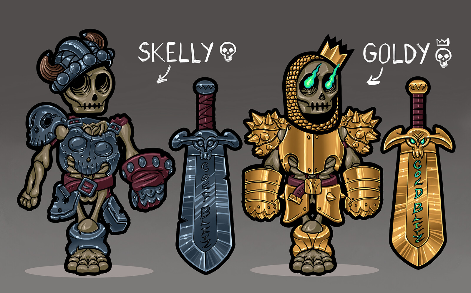 ArtStation - Skelly & Goldy