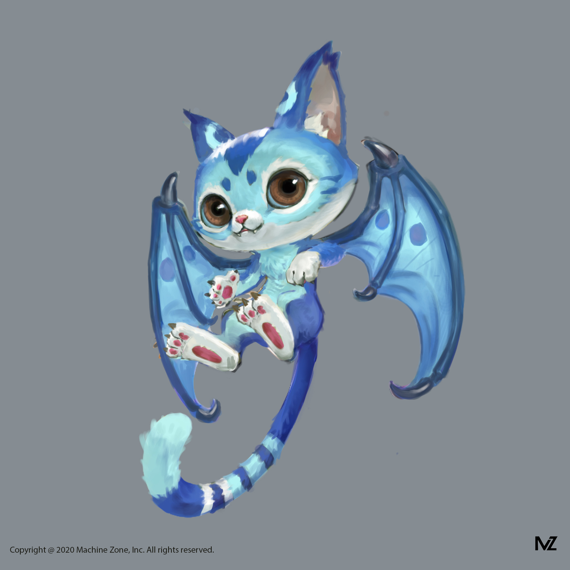 Bat Kitten, by Bella Liu : r/WholesomeFantasyArt