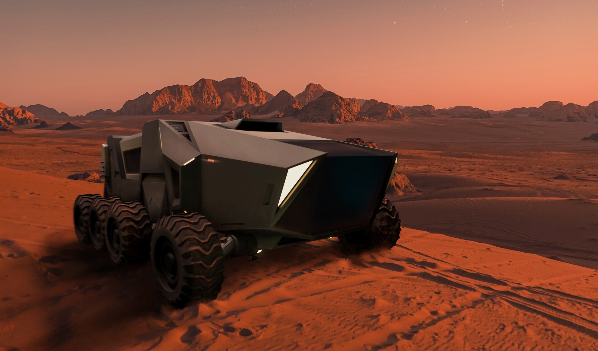 ArtStation - Conceptual desgin of Mars exploration vehicle