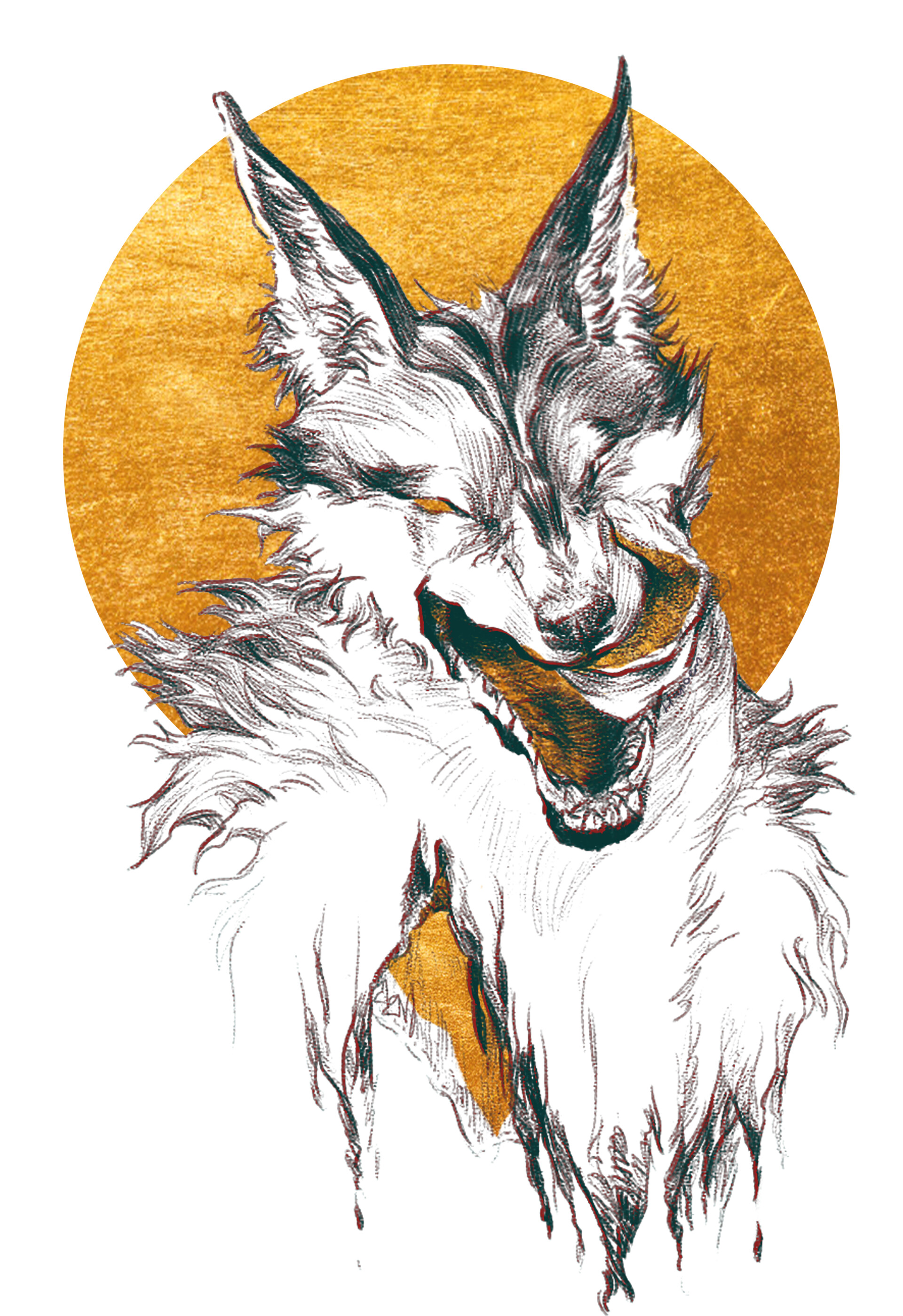 ArtStation - Ferocious Wolf Inking