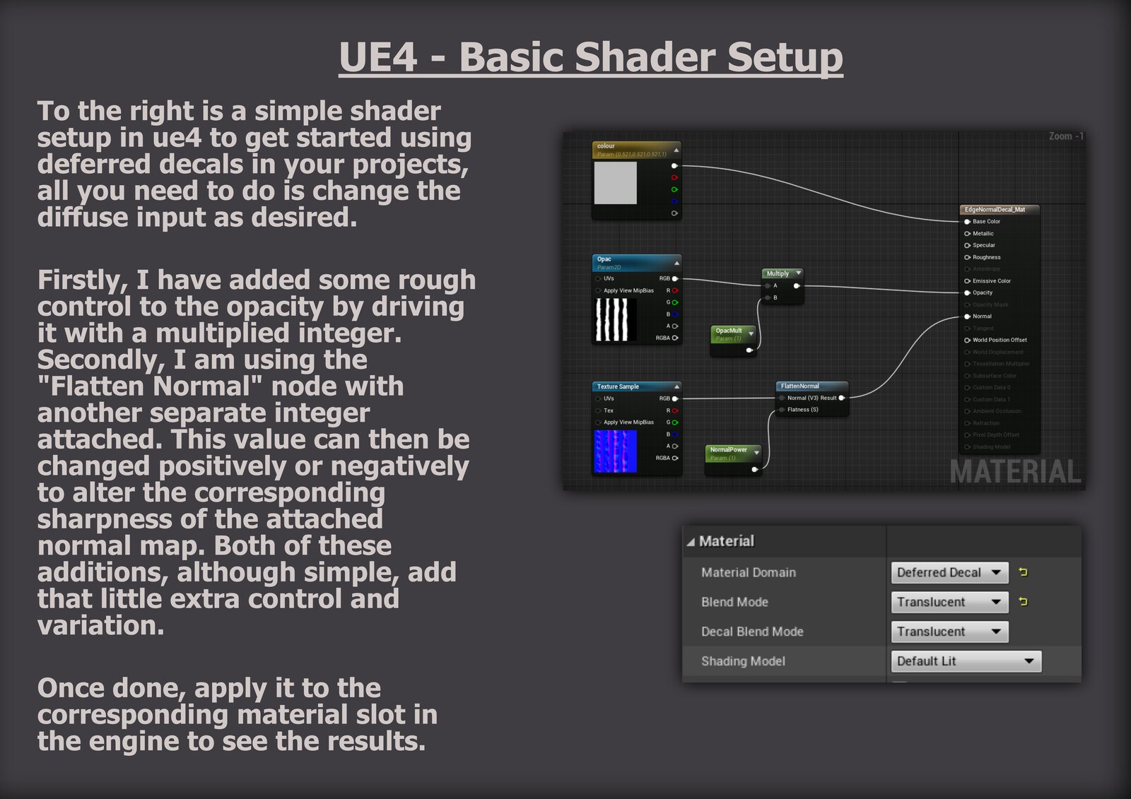 Jarrod Cole - Introduction To Using Mesh Decals - UE4/Blender