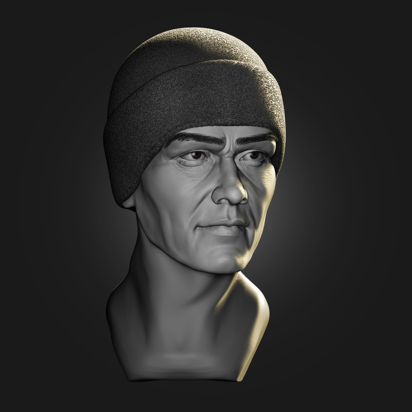 ArtStation - male head anatomy (practice)