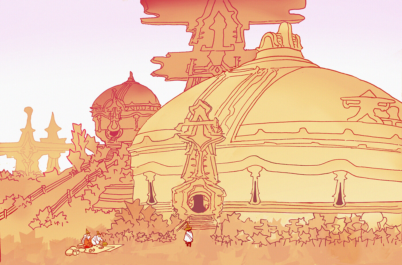 Hugo Puzzuoli - Among trees / Inktober 2020