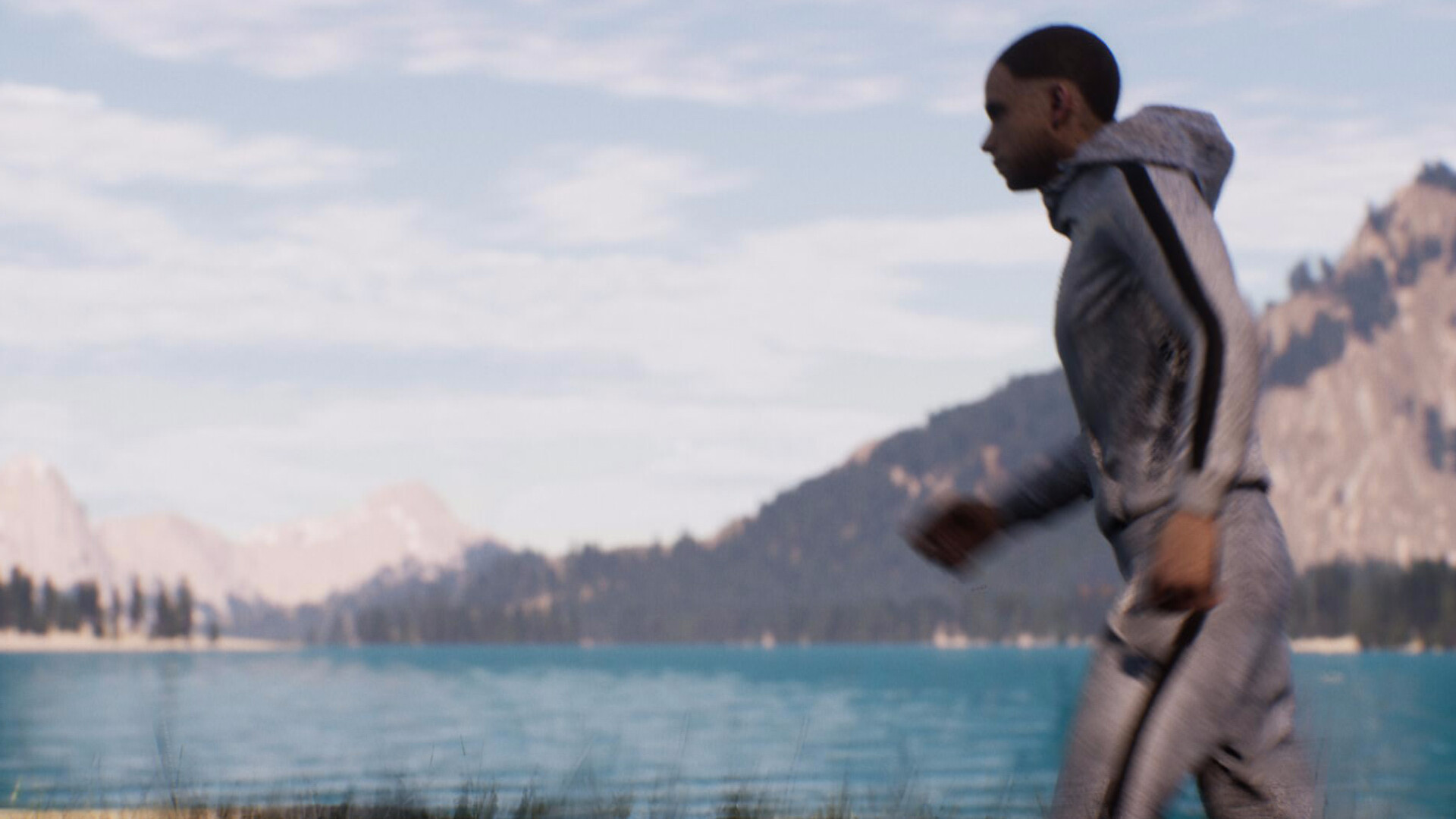 Alex Chiu - Beach jog light study