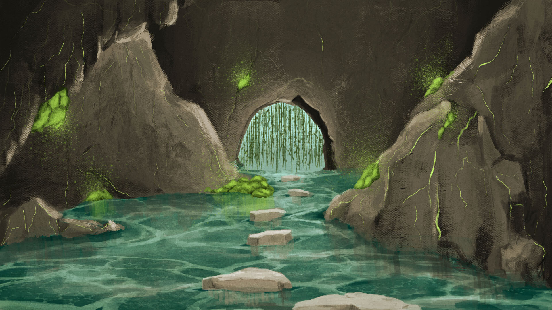 ArtStation - Green Cave