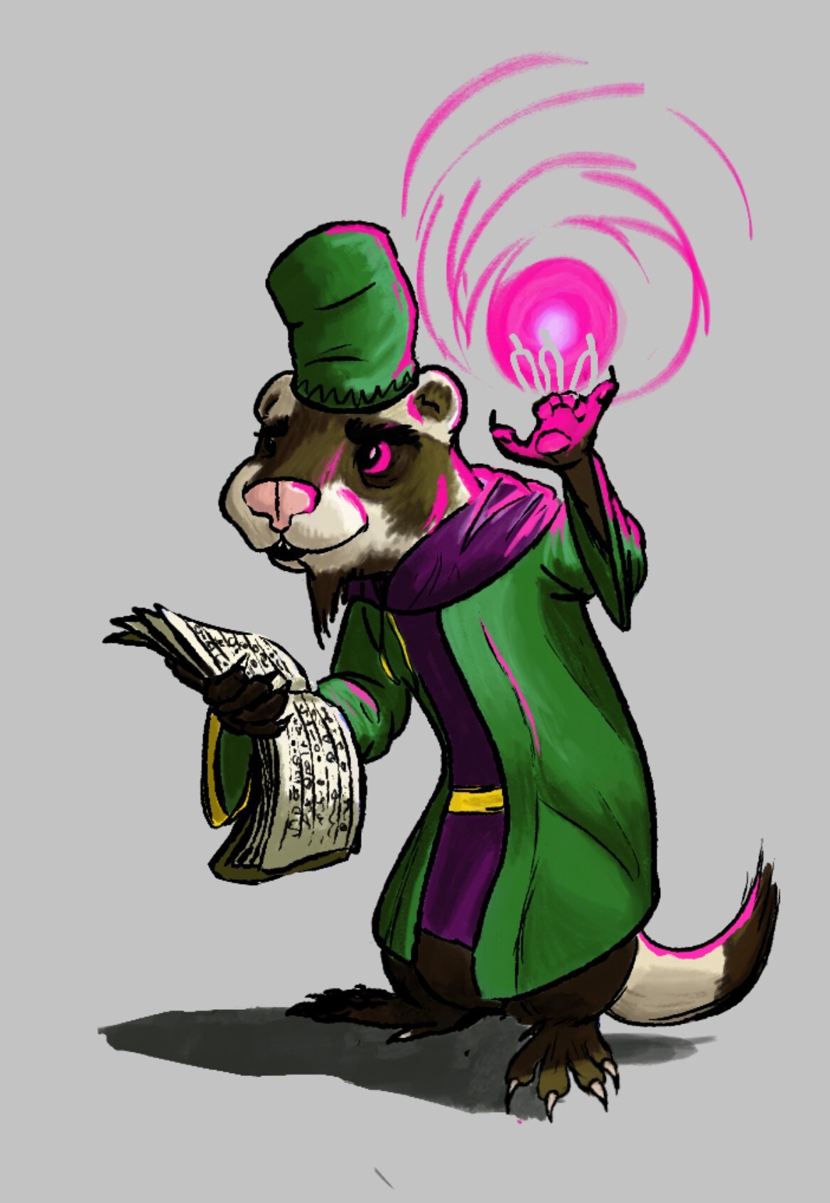 ArtStation - Ferret wizard Astor Weaselord