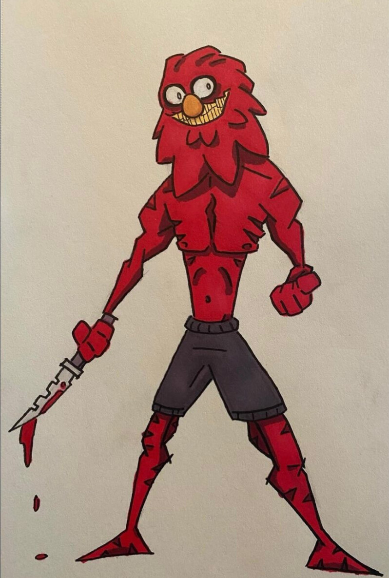 ArtStation - Crazy Killer Elmo