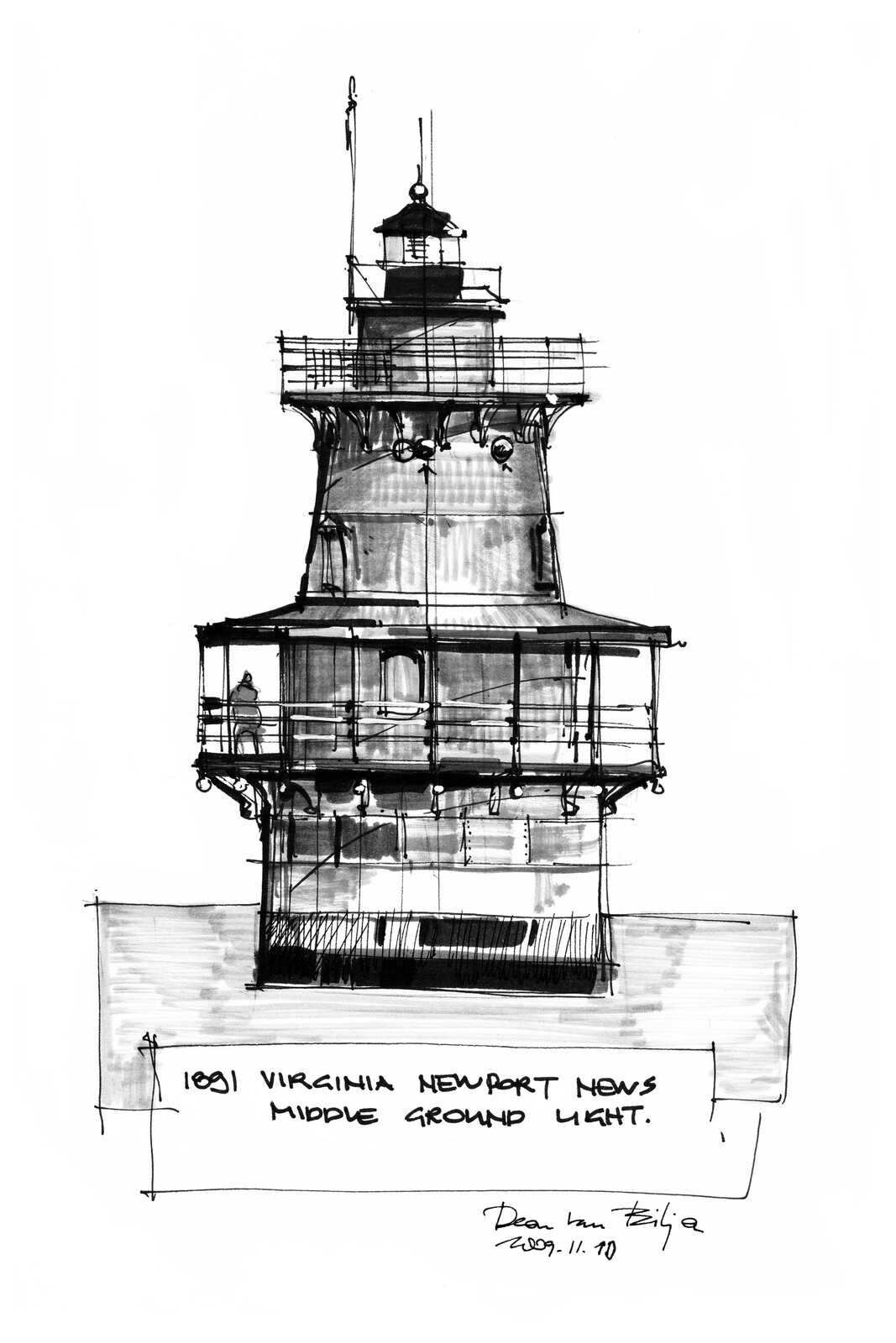 Deon van Biljon - Lighthouse, Newport News (Virginia)