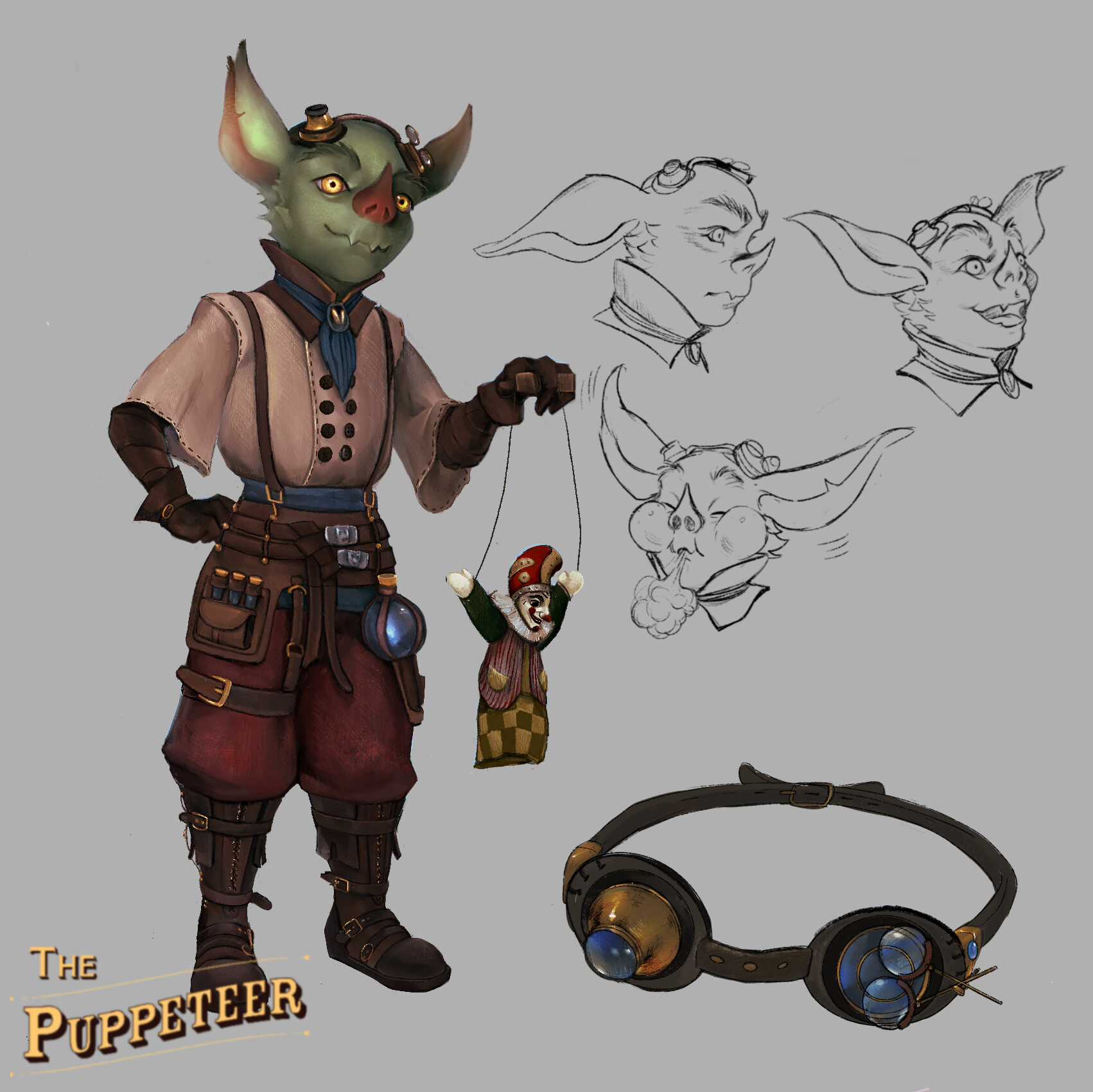ArtStation - ‘The Puppeteer’ Character Sheet