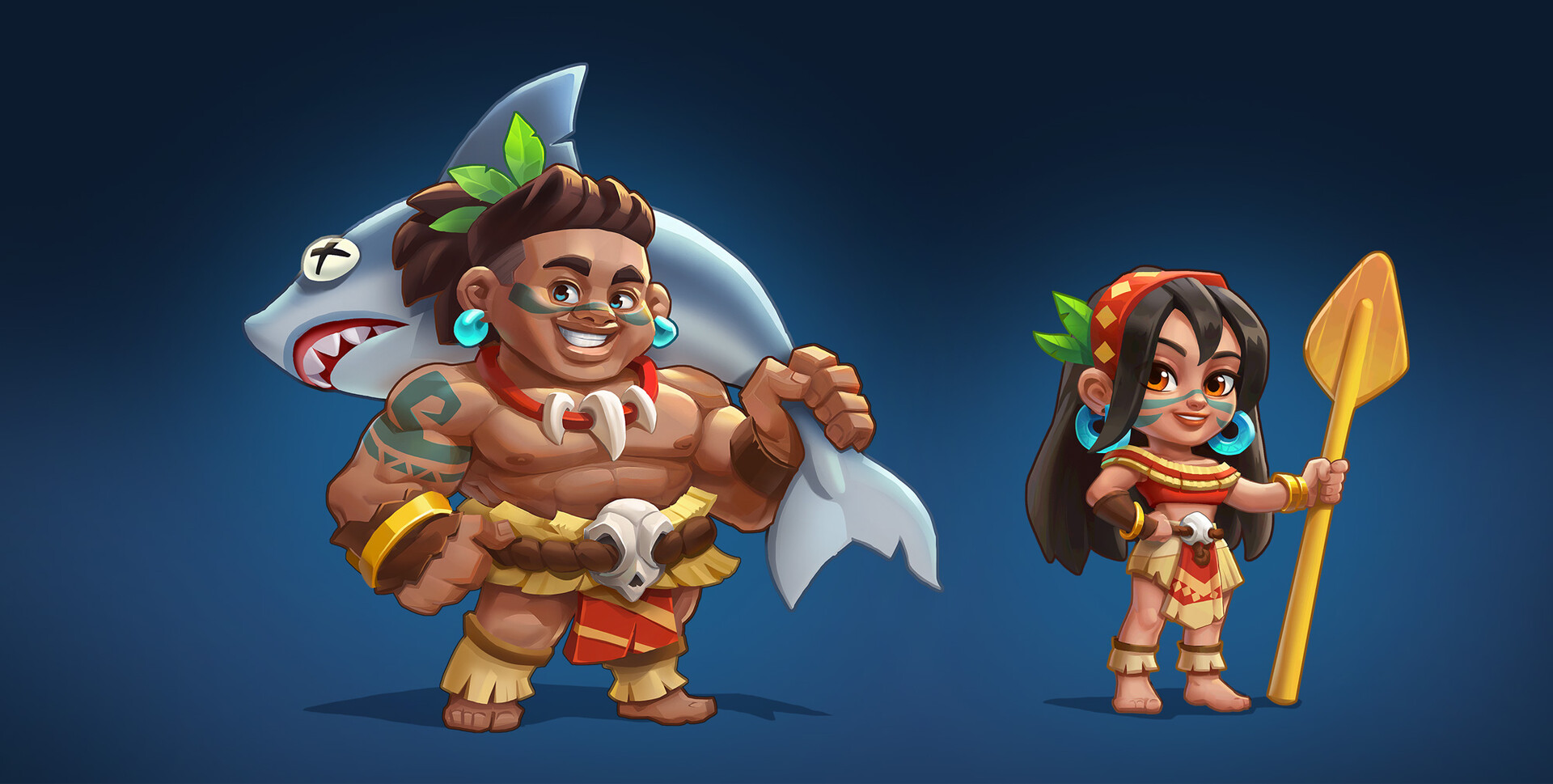 ArtStation - Island male and female characters