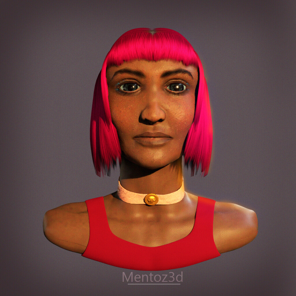 ArtStation - BLACK CG FEMALE CHARACTER BUST