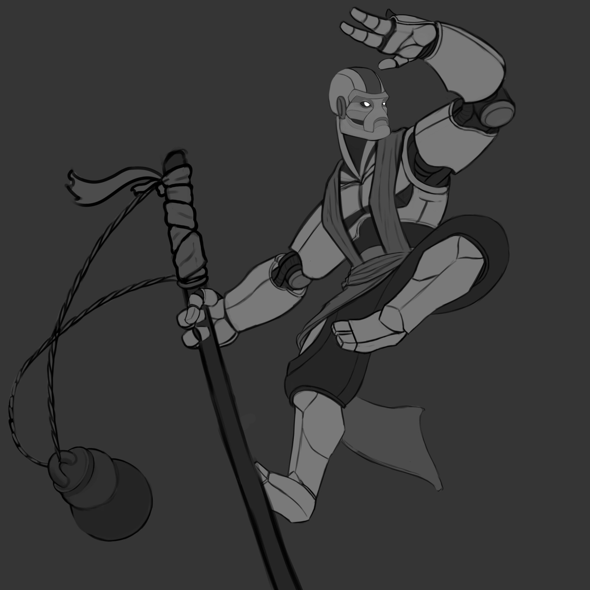 how to draw shadow fight 2 lynx