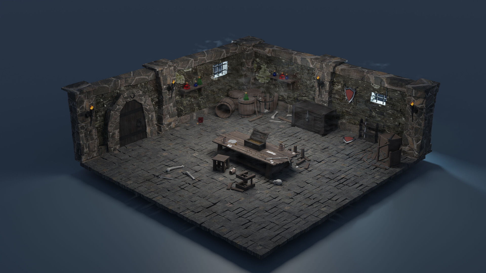 ArtStation - Trouble in the bandits ' lair