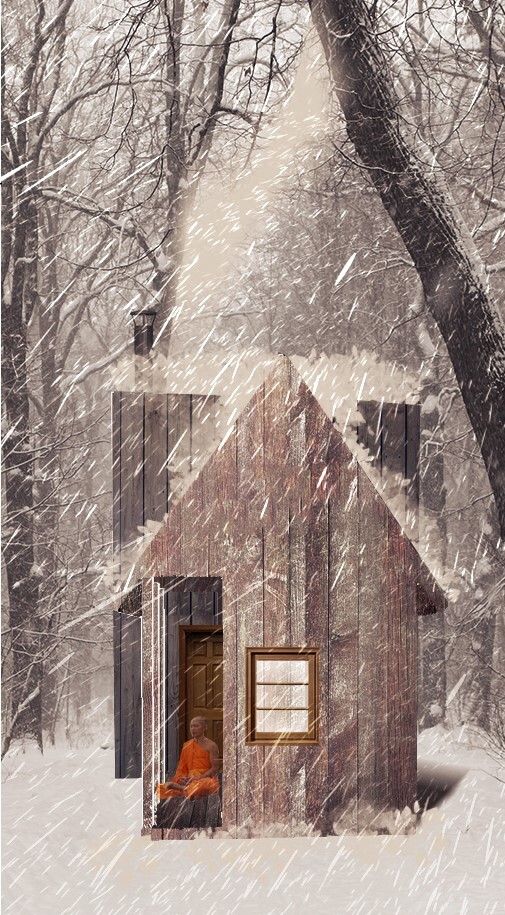 ArtStation - Snowy Cabin