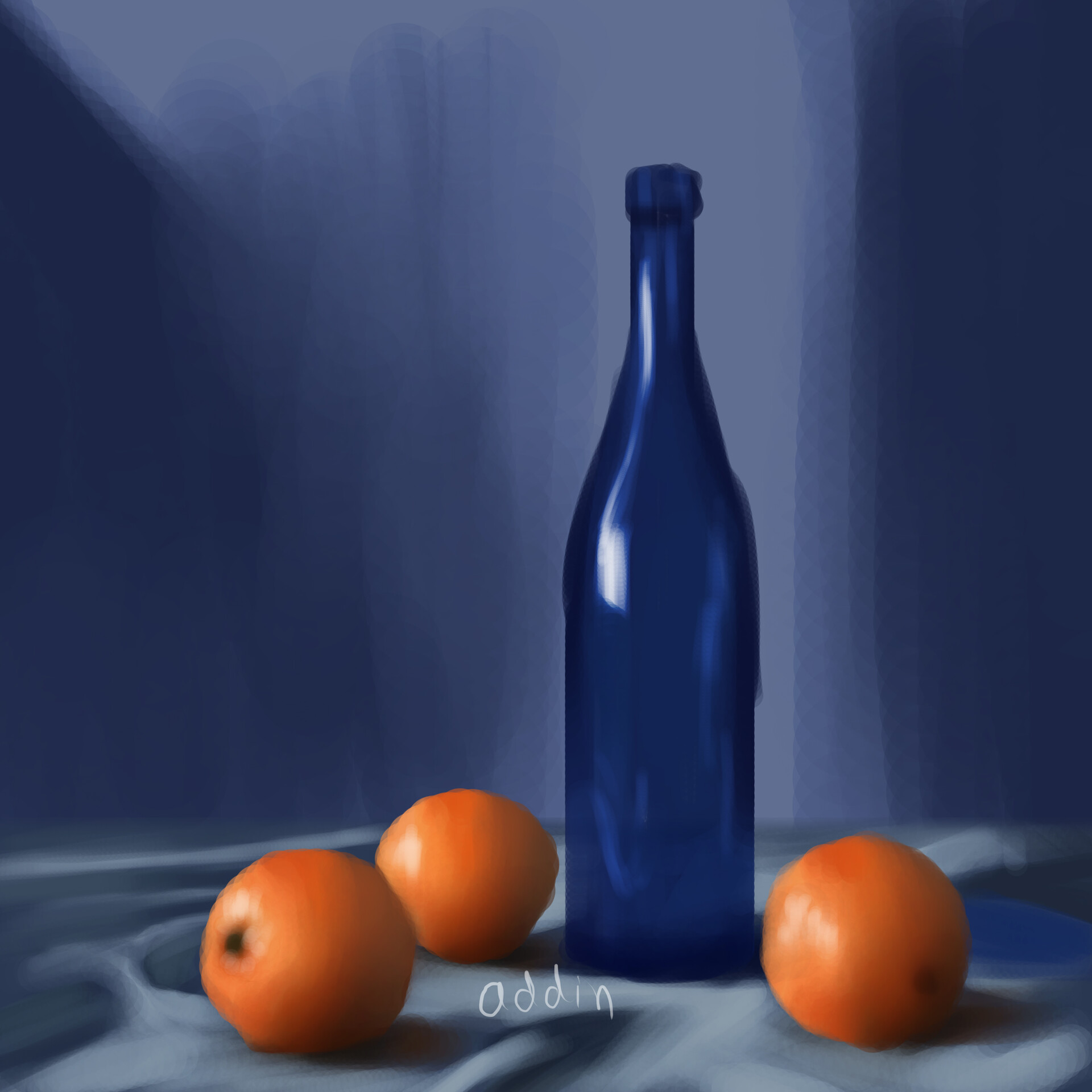 ArtStation - oranges still life