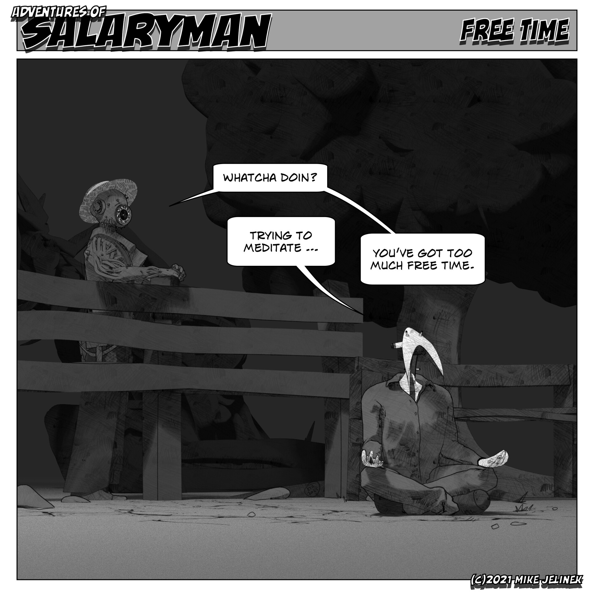 ArtStation - Salaryman cartoon - May 2021