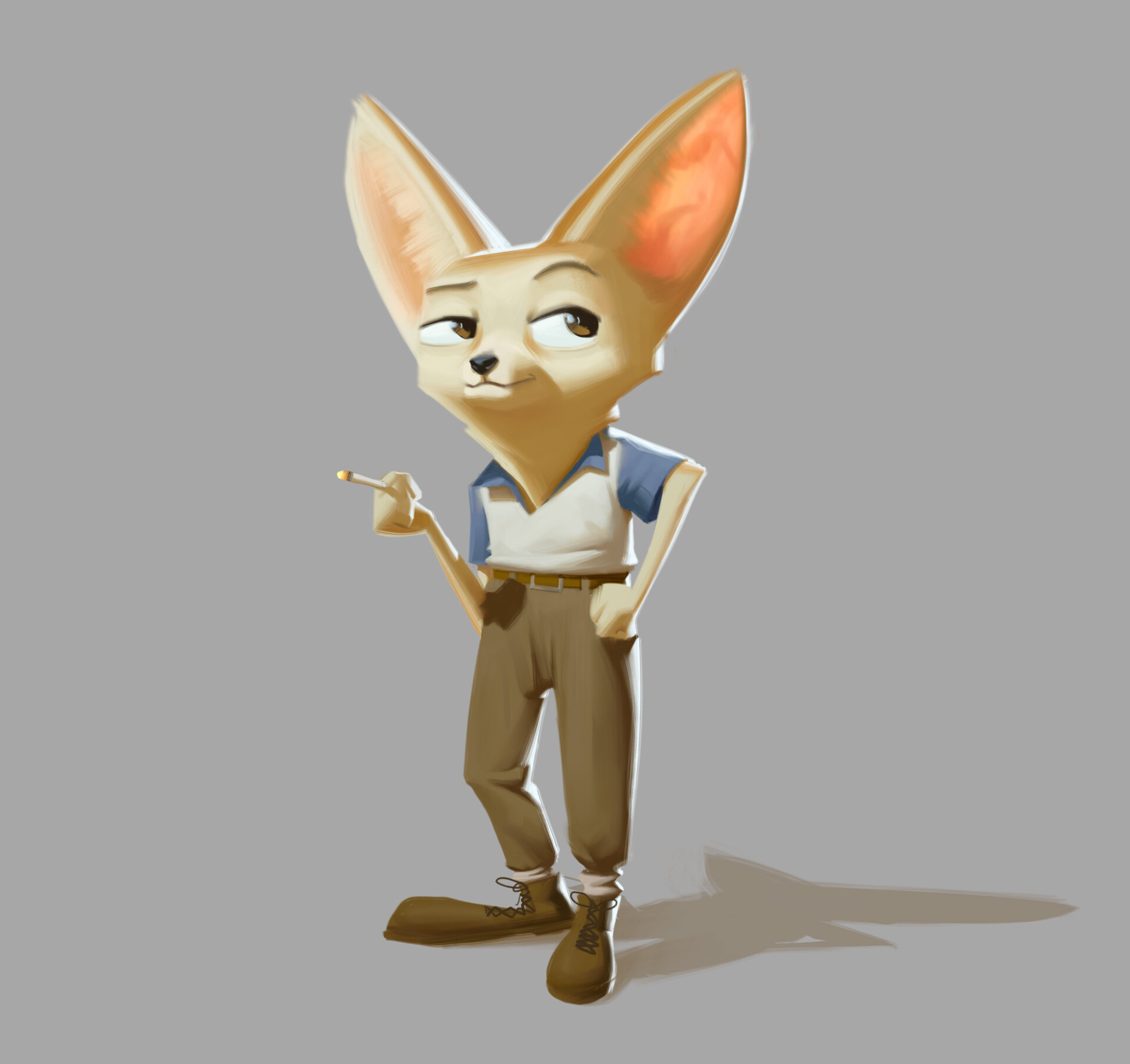 ArtStation - 50s Fennec fox design