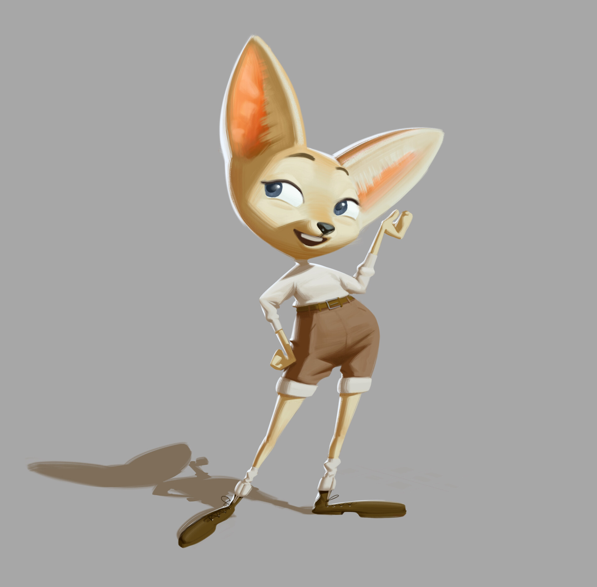 ArtStation - Female Fennec fox design