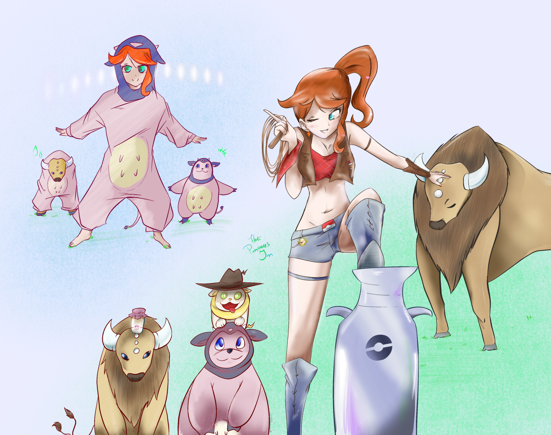 Artstation Pokemon Cowgirl Sonia