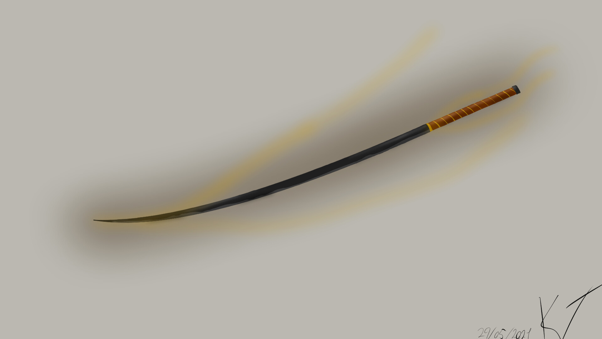 ArtStation - Golden Tusk Katana