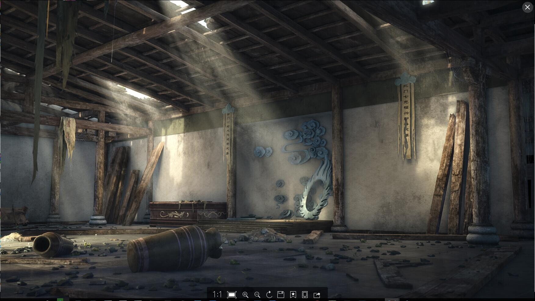 Baozi - Decrepitude wangfu indoor scene lookdev