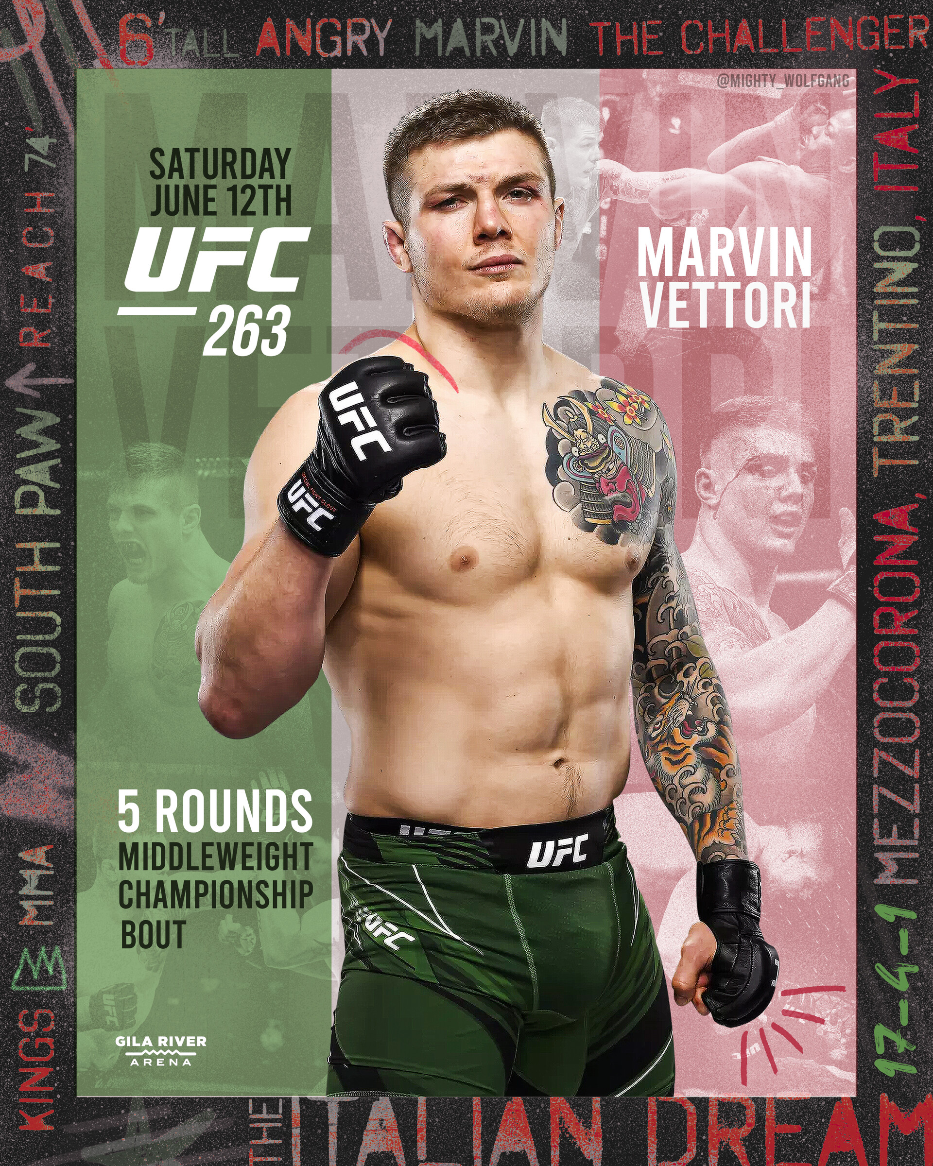 Mighty_Wolfgang - Israel Adesanya & Marvin Vettori UFC artwork