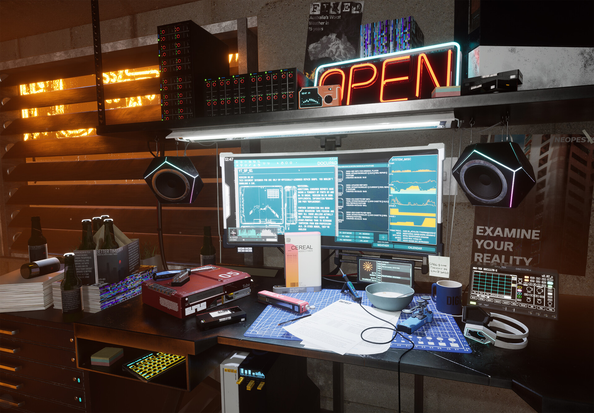 ArtStation - Cyberpunk Workstation