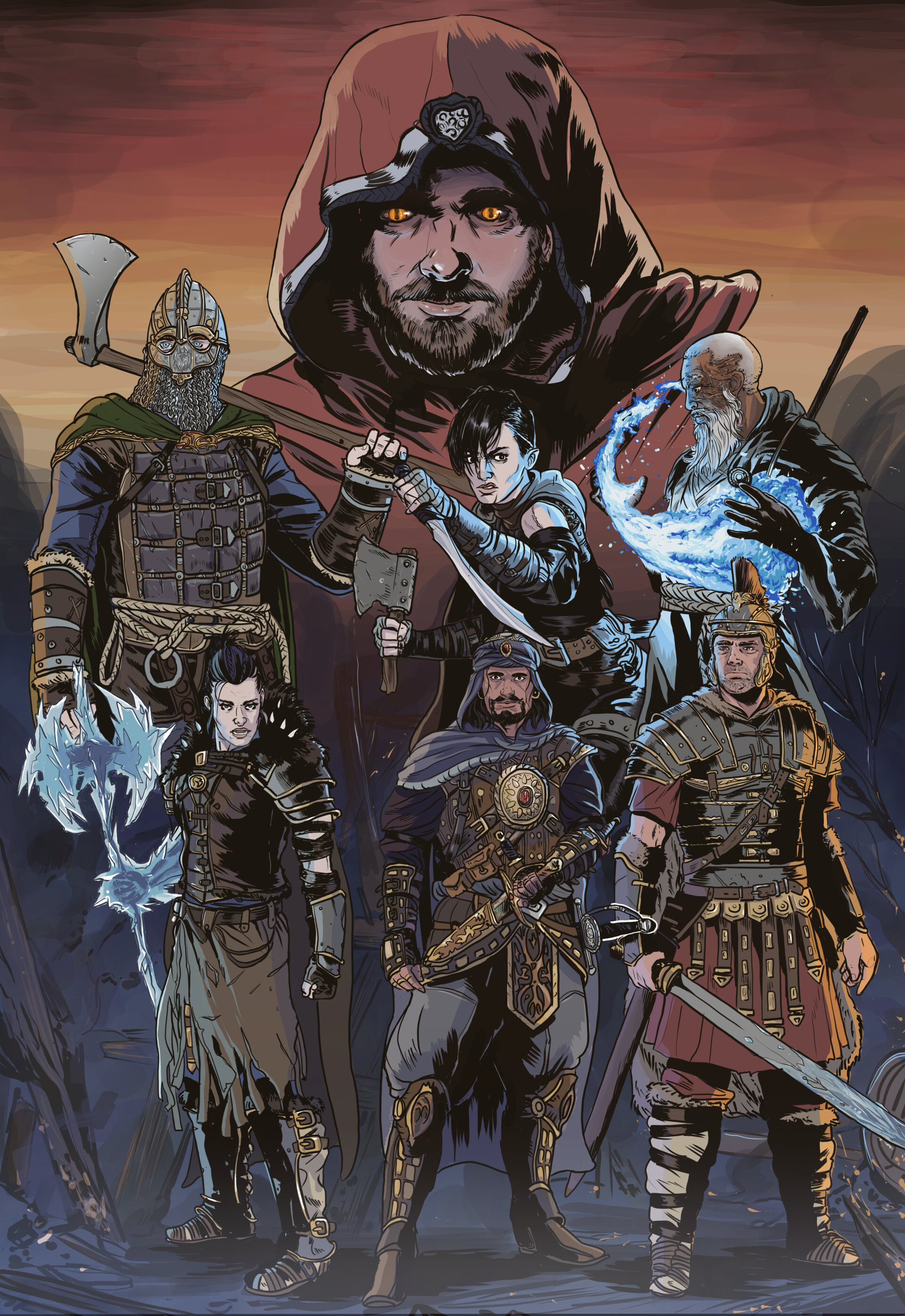 ArtStation - DnD Party Portrait