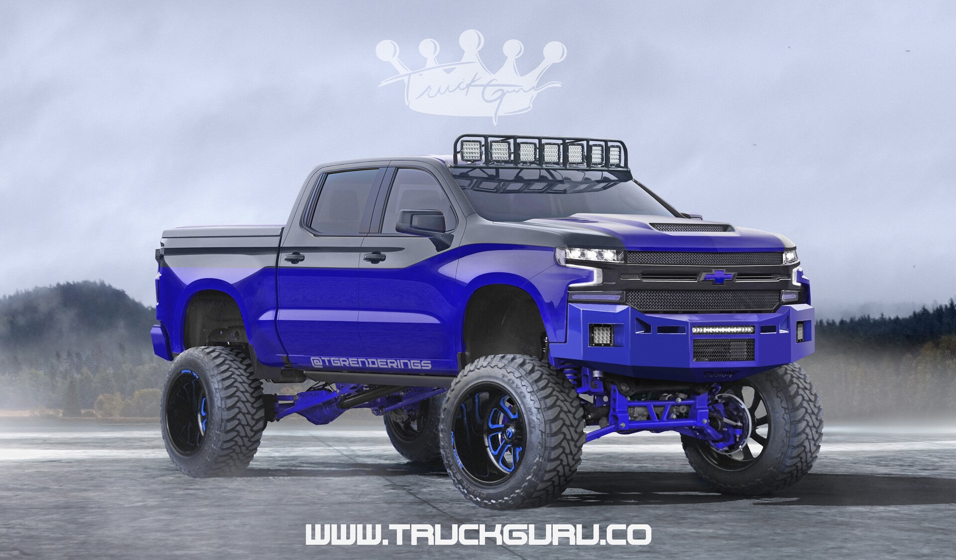 ArtStation - 2019 Silverado Custom Fab fours Build