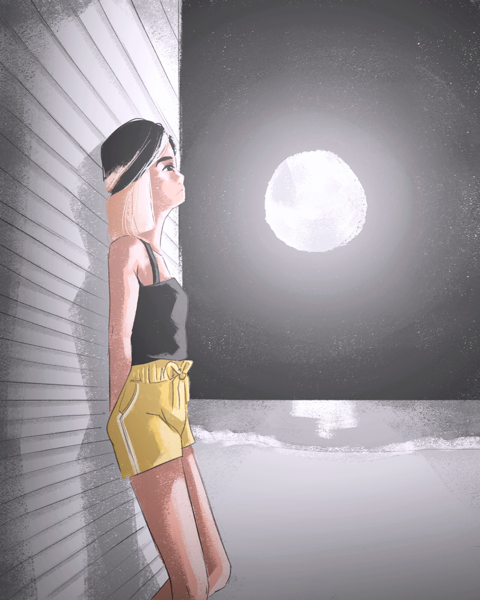 ArtStation - Moonlight girl