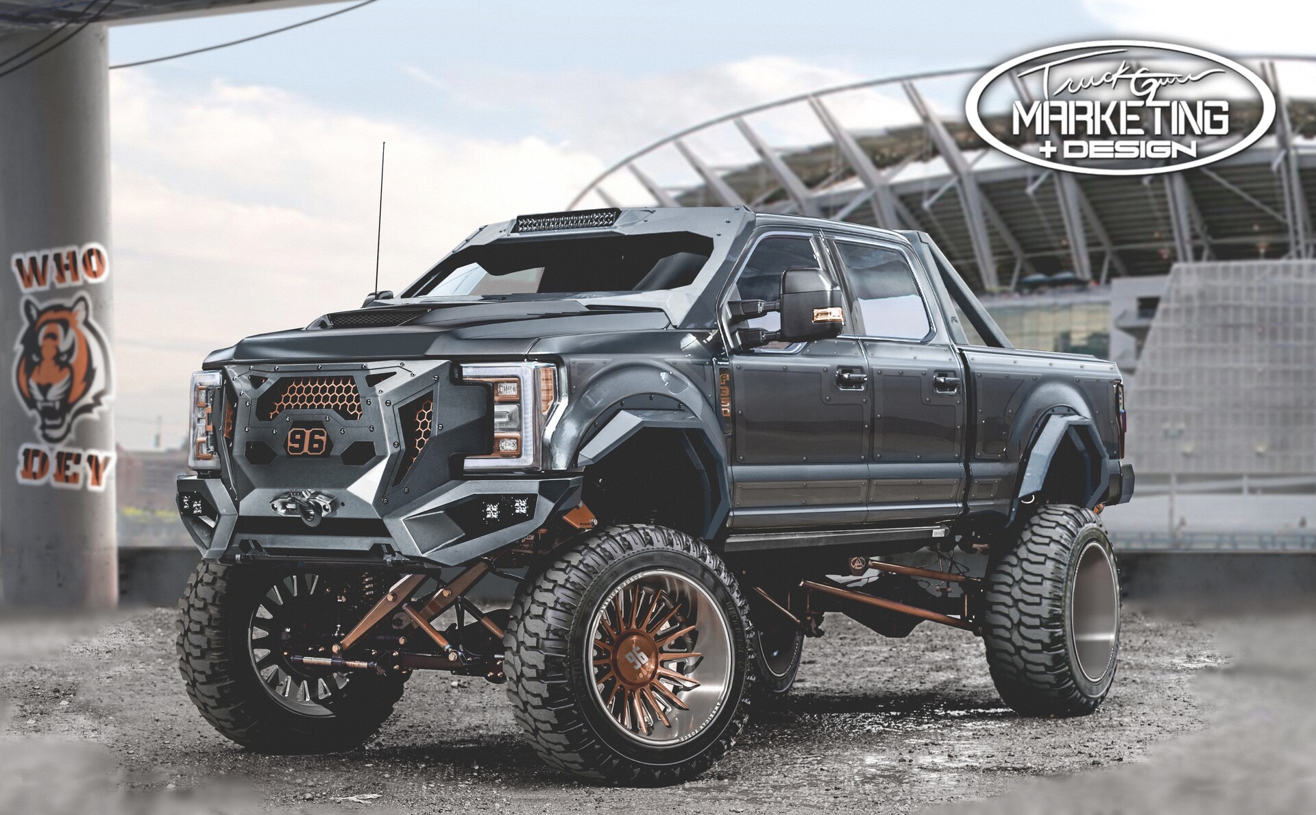 ArtStation - Carlos Dunlap Bengals Custom F250