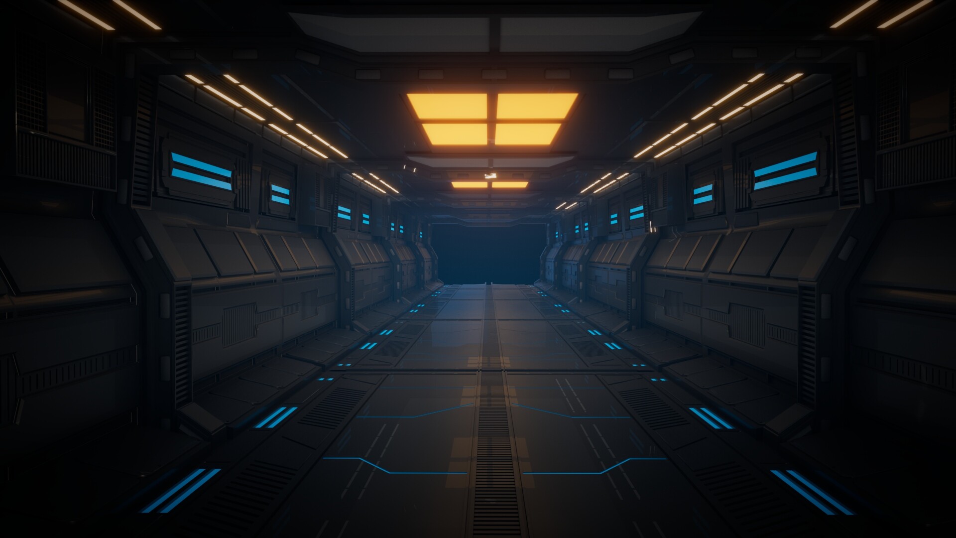 ArtStation - Sci-Fi Base Lighting