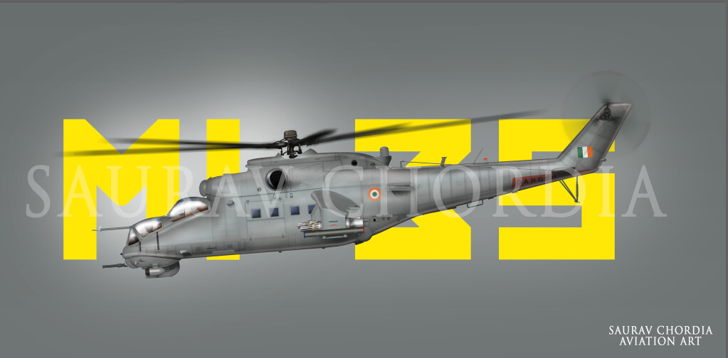 ArtStation - Indian Air Force Mi-35 Hind Profile