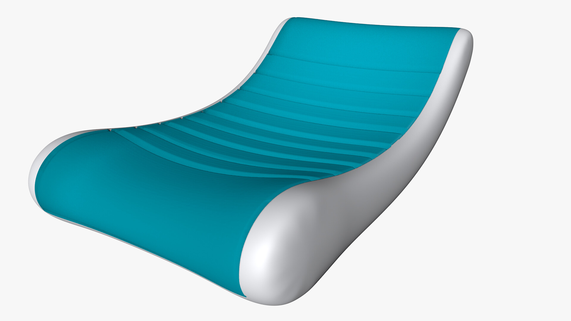 ArtStation - 3D Floating Pool Blue & White + Green