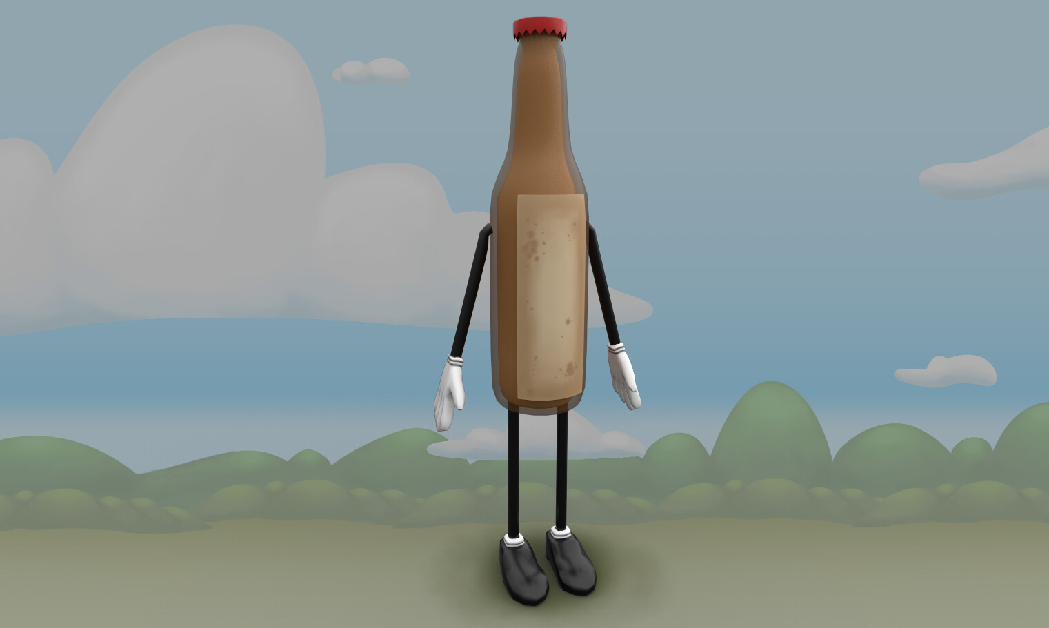 ArtStation - Bottle Man Renders