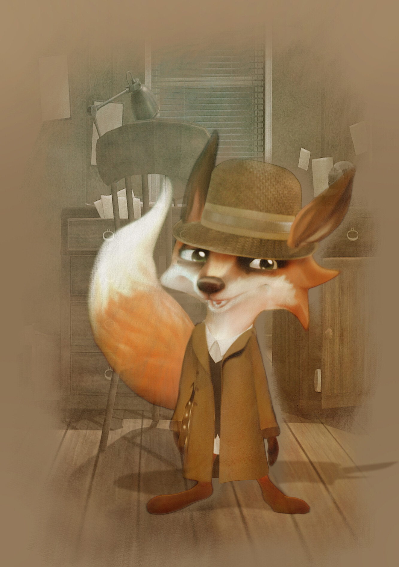 ArtStation - Detective fox