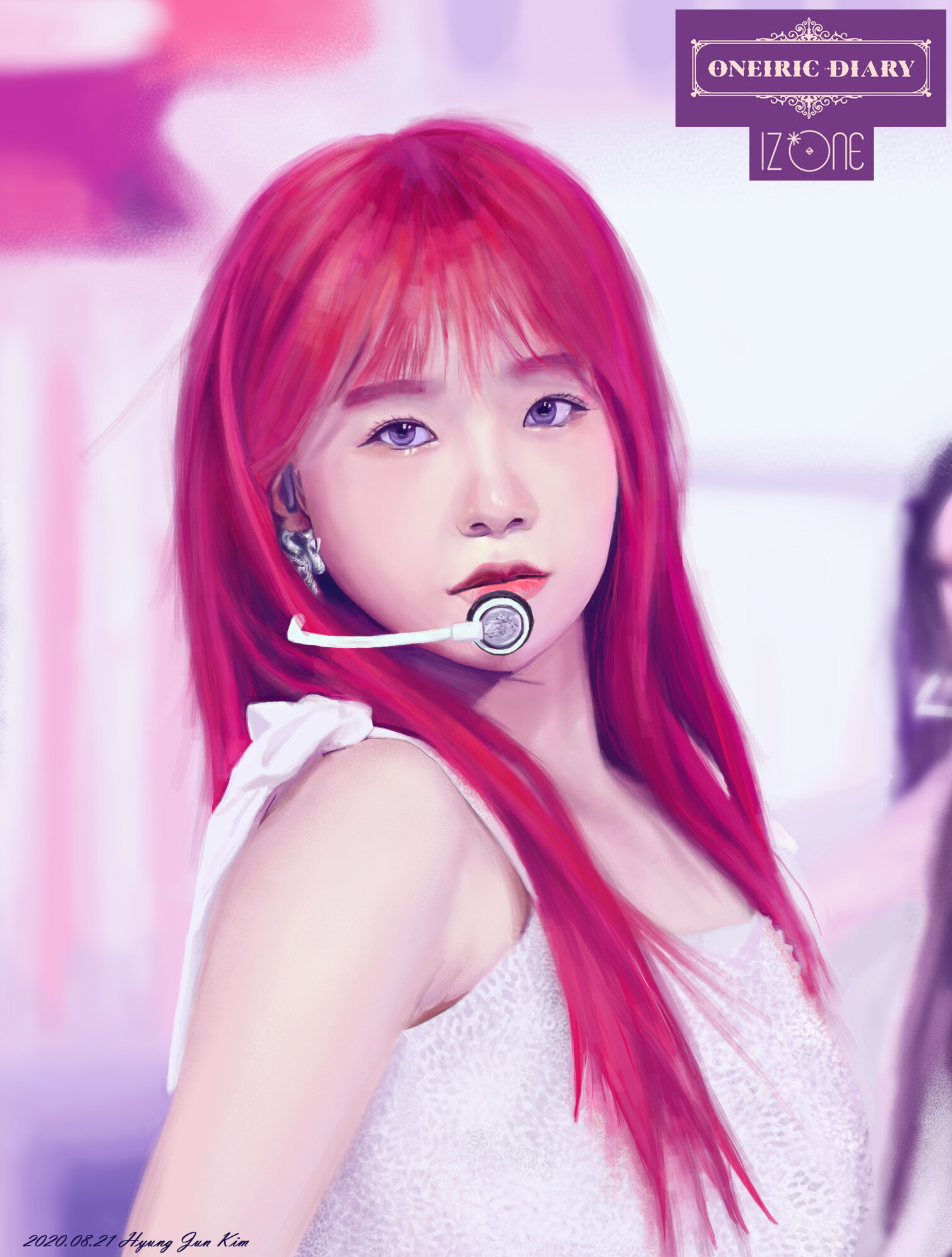 ArtStation - i*zone fan art portrait painting