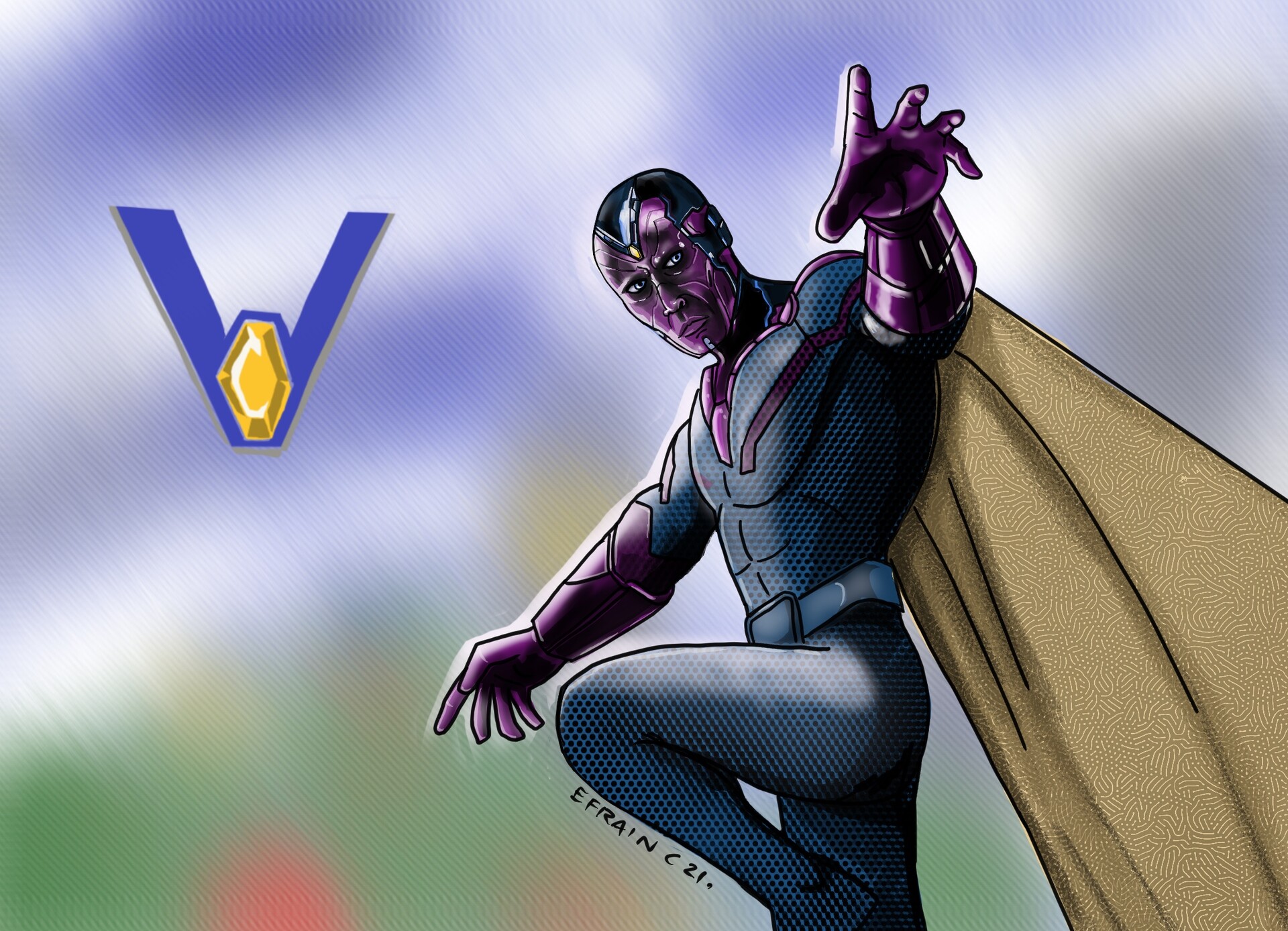 ArtStation - The Vision comic book fan art