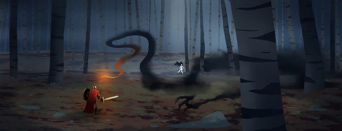 ArtStation - Shadow And The Maiden