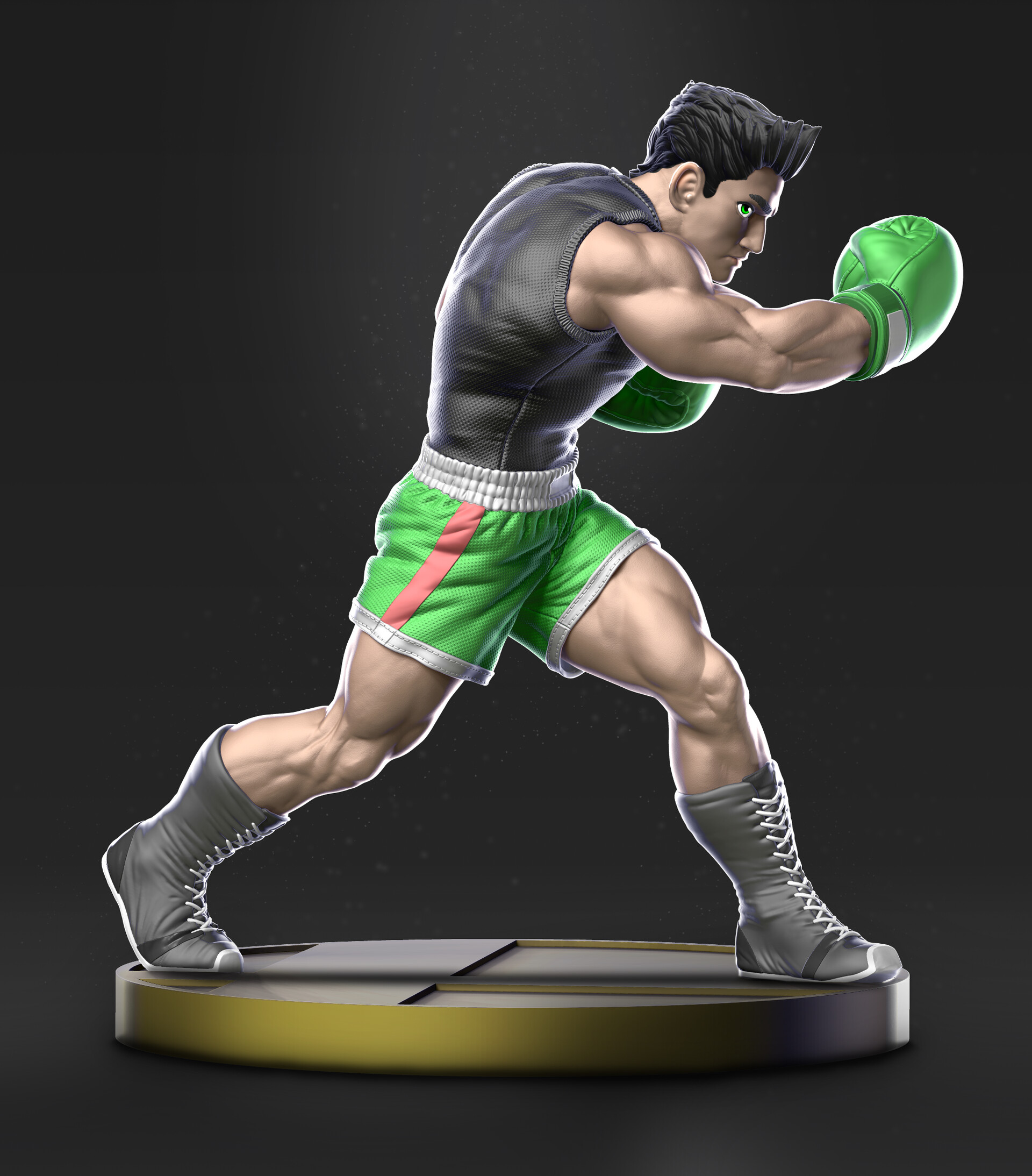 how to draw little mac from super smash bros