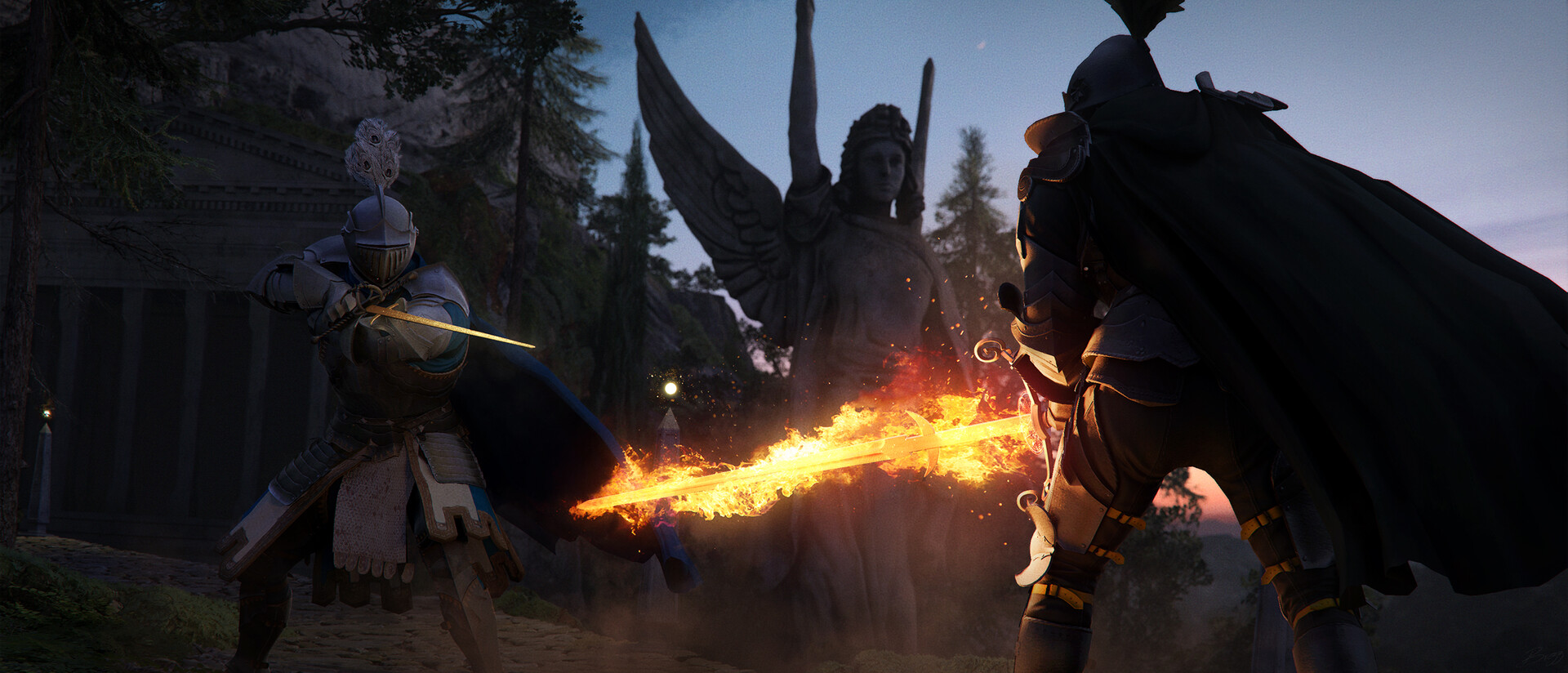 ArtStation - Duel Under The Stone Maiden