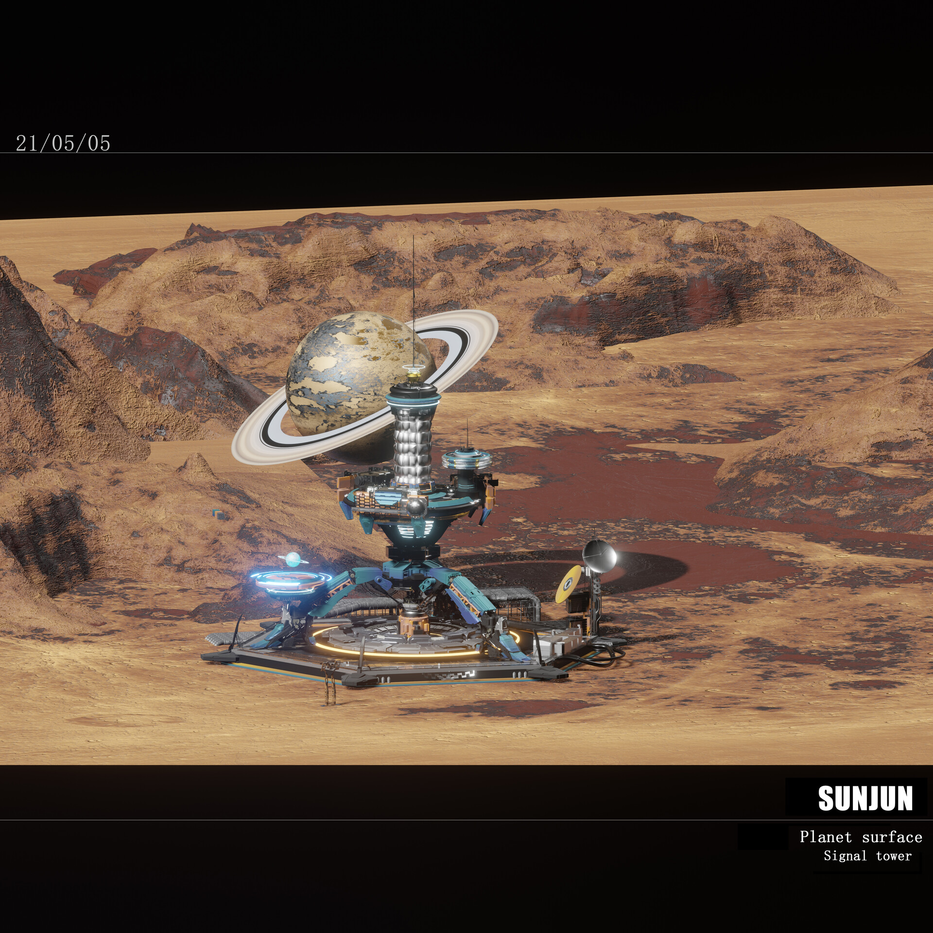 ArtStation - sci-fi concept tower