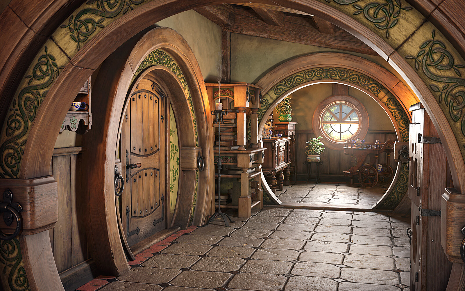 ArtStation - Hobbit Hallway