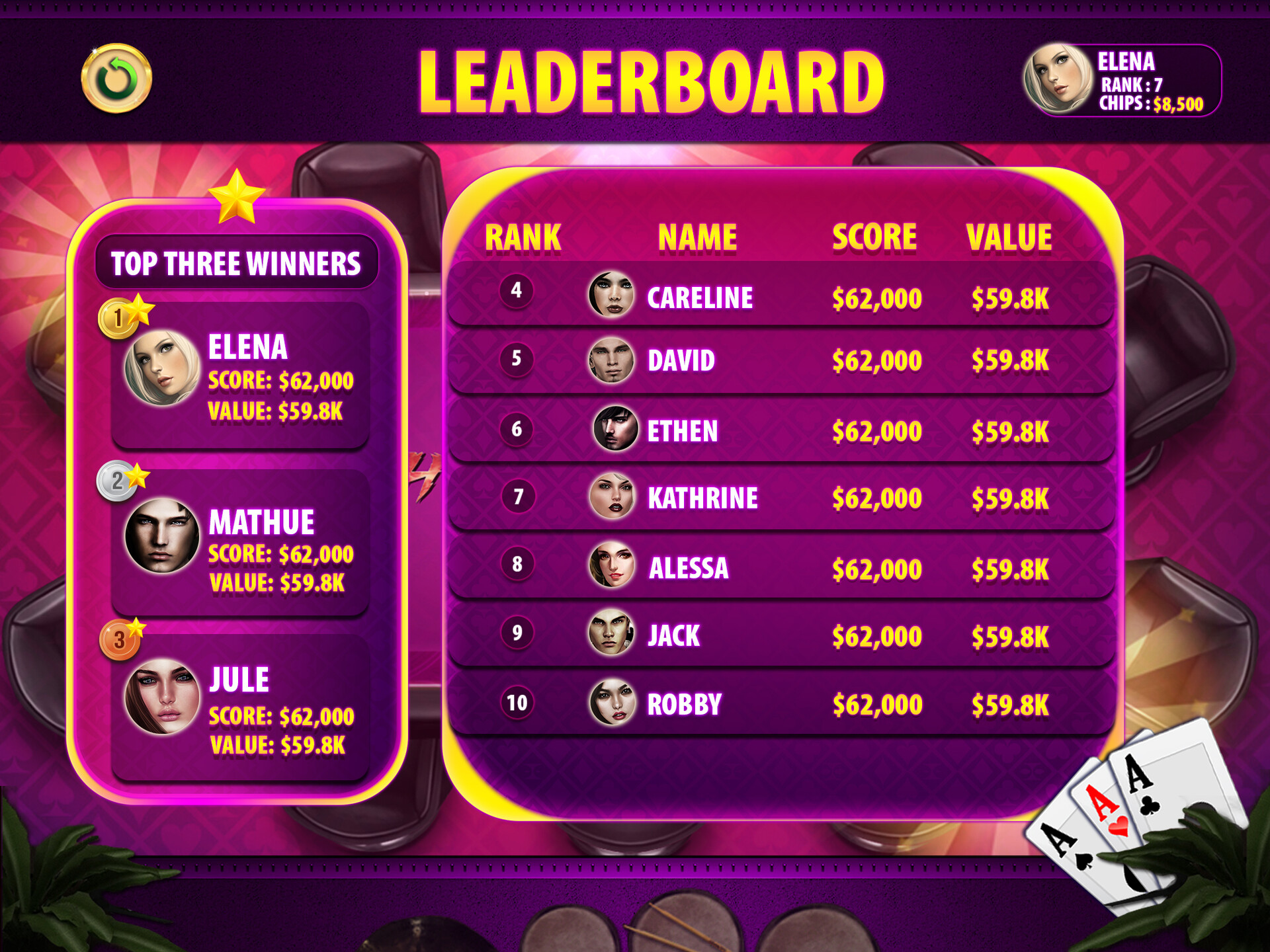 Munmun khurana - POKER _UI #UImodificaton#creativeuicration