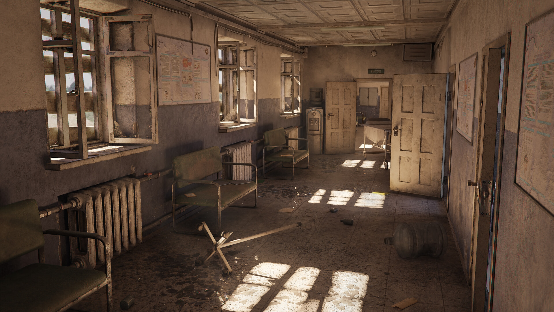 ArtStation - Abandon hospital corridor